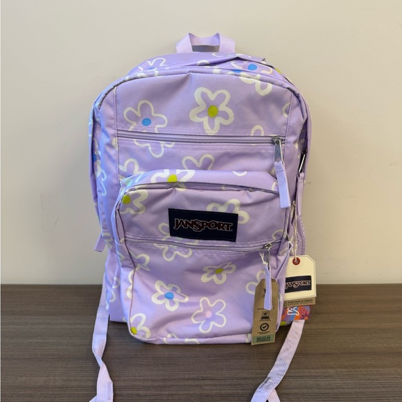 Jansport | Accessories | Jansport Xl Floral Lilac Backpack | Poshmark
